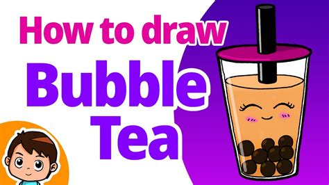 Simple Bubble Tea Drawing At Diane Walters Blog