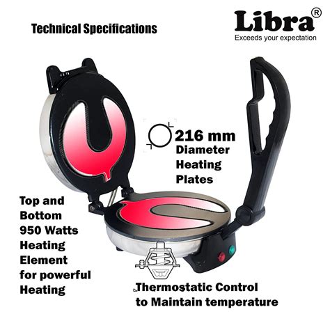 Electric Automatic Roti Maker Machine With 950 Watts For Making Roti Chapati Parathas