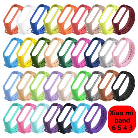 샤오미 미 밴드 스트랩 교체용 실리콘 스마트 워치 밴드 팔찌 미 밴드 4 5 6 용 스트랩워치 밴드 Aliexpress