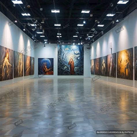 Ai创作图艺术馆背景壁画 油画艺术品展厅 书画展览美术馆画展 画廊画展展厅 展览装饰画 艺术展大厅内景 美术展览馆内景 画展画廊创意美术设计 高端艺术背景展览 画展画廊展厅 画展大厅 艺术画廊