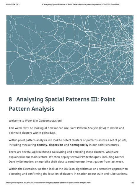 8 Analysing Spatial Patterns Iii Point Pattern Analysis