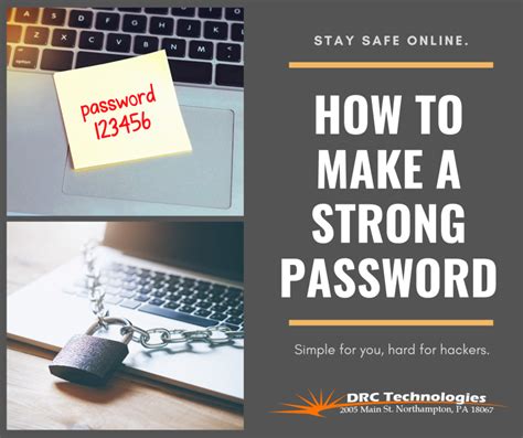 How To Make A Strong Password DRC Technologies IT Services