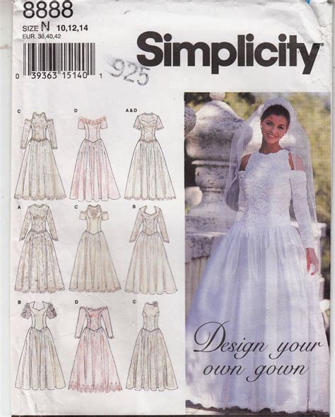 Simplicity Wedding Gown Patterns Pattern Making Tips