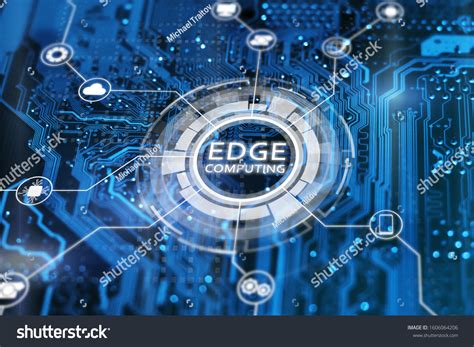 Edge Computing Technology Concept Blue Integrated Stock Photo Shutterstock