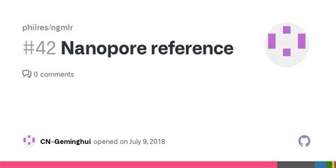 Nanopore Reference · Issue 42 · Philresngmlr · Github