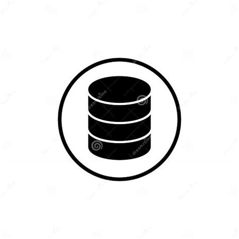 Database Icon Server Icon Storage Stock Vector Illustration Of