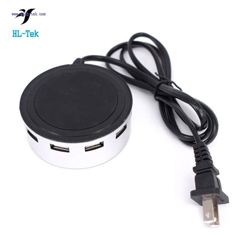 W Multi Port Usb Charger A Rapid Charging Station Desktop Travel Hub