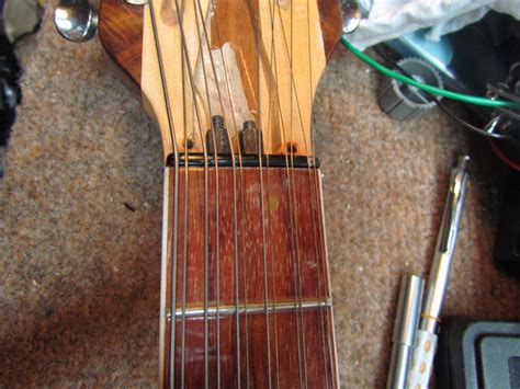 Custom Nut For Rickenbacker 12 String Pt 2 Crawls Backward When Alarmed