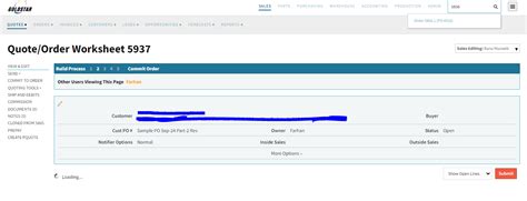 Quote And Order Creation Issue Software Bugs Issues Cetec Erp