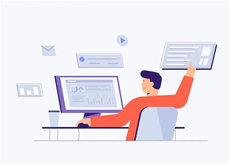 Premium Vector Programmers Concept With Flat Design