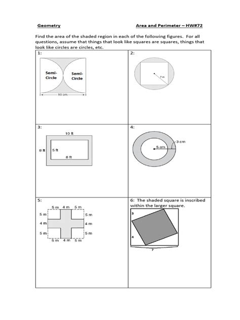 Area Of Shaded Region Worksheet No Answers Part 2 Pdf Teaching Methods And Materials