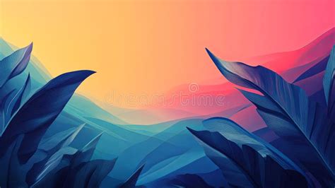 A Stunning Abstract Landscape Featuring Vibrant Colors And Dynamic Gradients Showcasing Flowing