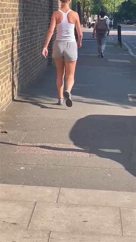 Slim Blonde Booty Shorts Thisvid Com