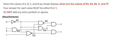 Solved Given The Values Of A B C And D As Shown Below Chegg Com