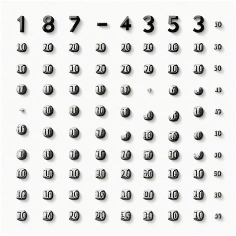 Decimal Vector Set White Background Isolated A High Qual Premium Ai