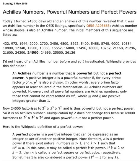 mathematical meanderings powerful numbers revisited