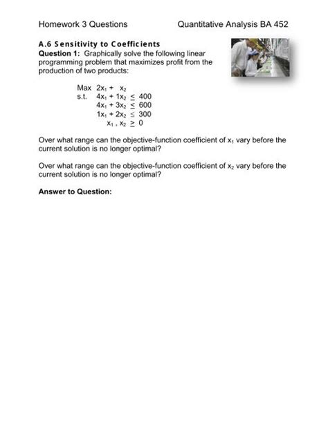 Homework 3 Questions Quantitative Analysis Ba Meet The Faculty