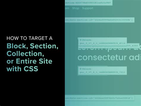using css selectors in squarespace block ids and more