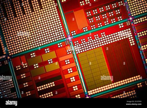 Silicon Semiconductor Wafer Close Up In Electronics A Wafer Also