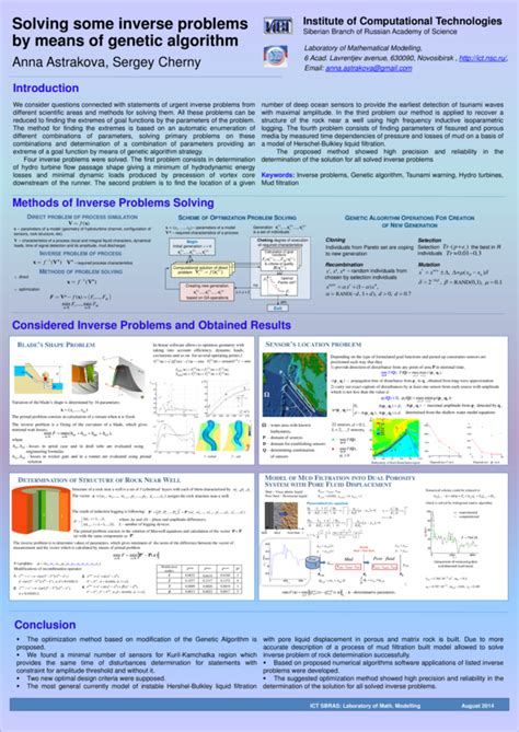 pdf solving some inverse problems by means of genetic algorithm