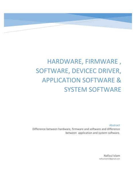 Hardware Software And Firmware Pdf