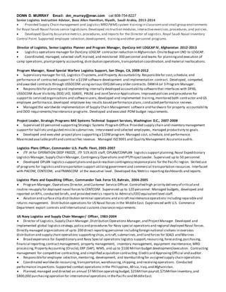 Donn Combo Pil Bae Dod Dyncorp RESUME2016 PDF