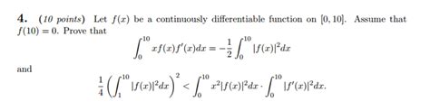 Solved Let F X Be A Continuously Differentiable Function On