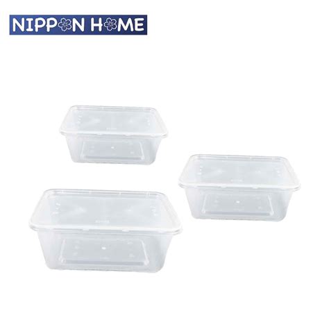 Household Disposable Rectangle Container Plastic Storage Nippon Home