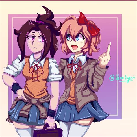 Parly Oc And Sayori Ddlc By Venesugoii On Newgrounds