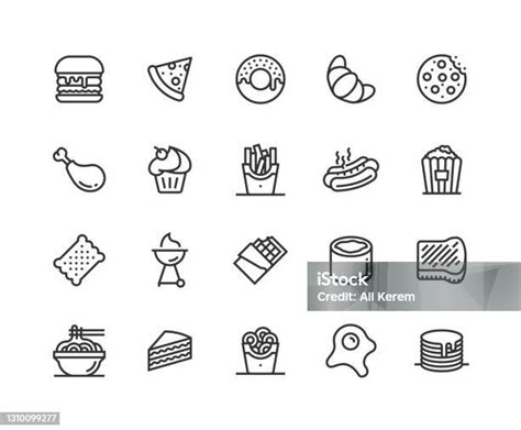 패스트 푸드 햄버거 피자 도넛 감자 튀김 아이콘 디자인 쿠키에 대한 스톡 벡터 아트 및 기타 이미지 쿠키 아이콘 프렌치