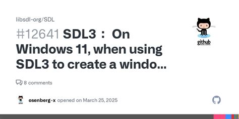 Sdl3： On Windows 11 When Using Sdl3 To Create A Window On A Qt Handle
