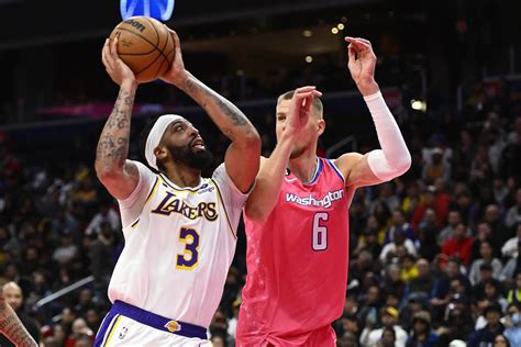 Lakers News Anthony Davis Out For Wizards Rematch All Lakers News