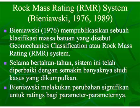 Rock Mass Classification System Pdf