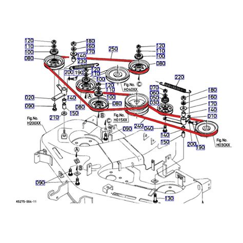 Genuine Kubota Deck Drive Belt K541071410 To Suit Rck48 For Sale Online