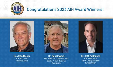 Congratulations To Our 2023 Aih Award Winners Founders Award Dr