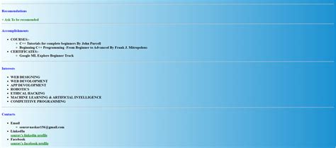 Github Sourav Naskarsimple Portfolio A Linkedin Alike Simple Portfolio Website Using Html