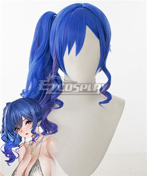 Azur Lane St Louis Luxury Handle Blue Cosplay Wig