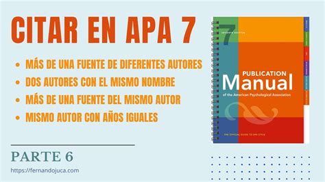 📚 Cómo Citar En Apa 7ma Edición Autores Iguales👥 Nombres Similares Y