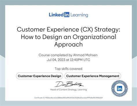 Ahmad Mohsen On Linkedin Certificate Of Completion