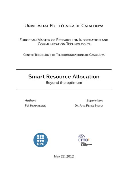 Pdf Smart Resource Allocation Beyond The Optimum