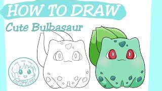How To Draw Cute Bulbasaur Drawing A Cute Pokemon Bu Doovi