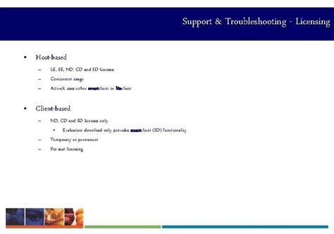 Support Troubleshooting In This Presentation Licensing System Requirements