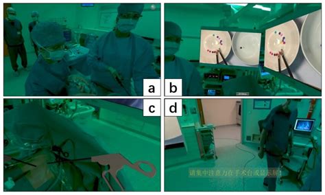 The Setup Of The Vr Laparoscopic Surgery Training System A The