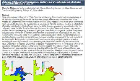 Pdf Challenges Of Modeling Swell Propagation And Sea Waves Over A Complex Bathymetry