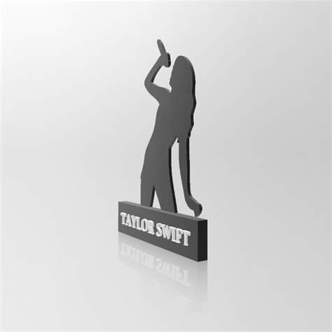 👤 Taylor Swift Silhouette・ Stl File For 3d Printing And Cnc Machining Laser Cutting・cults