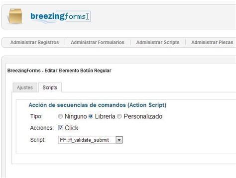 No Funciona Enviar En Breezingforms Breezingforms Foro Webempresa