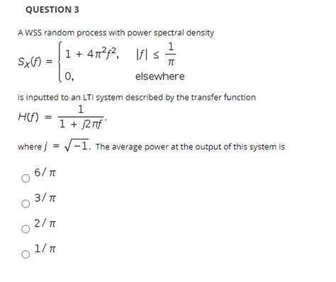 solved question 3 tt a wss random process with power