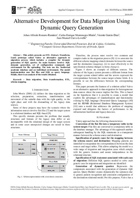 Pdf Alternative Development For Data Migration Using Dynamic Query