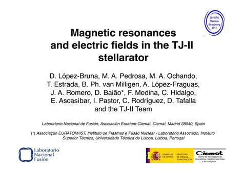 Pdf Magnetic Resonances And Electric Fields In The Tj Ii Stellarator