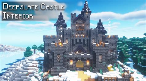 Minecraft Deepslate Winter Castle Qhoz